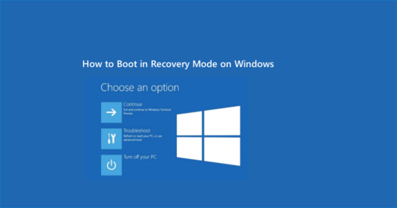 How to Boot in Recovery Mode on Windows