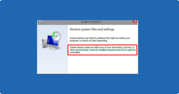 How to Restore Windows 10 to Previous Date