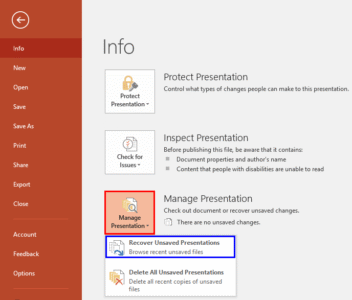 How to Recover Powerpoint File Not Saved