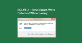 Solved: Excel Errors Were Detected While Saving