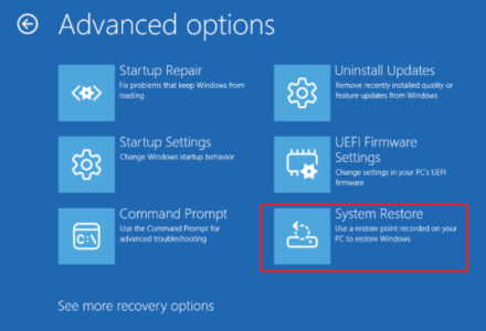 How to Restore Windows 10 from Boot Menu