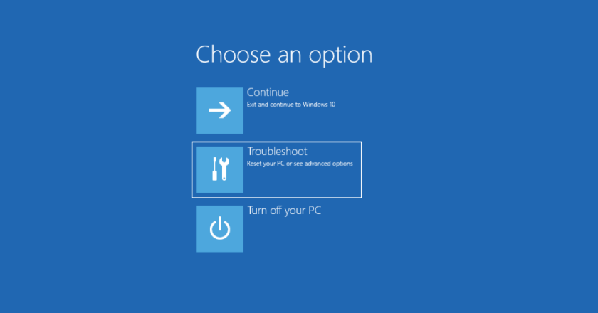 How to Restore Windows 10 from Boot Menu