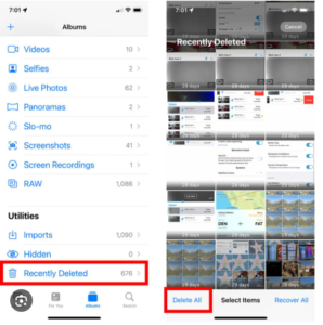 How to Delete Recently Deleted Photos and Free Up Space