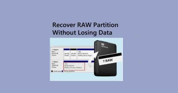 Recover RAW Partition Without Losing Data [2025 Guide]