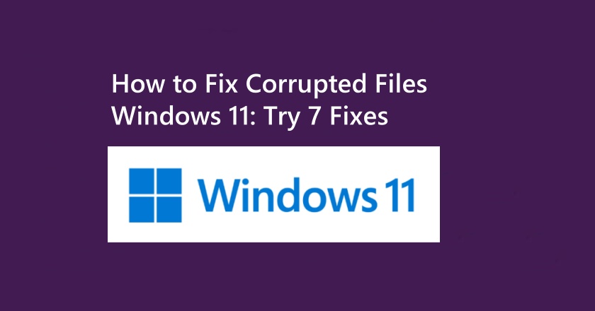 How to Fix Corrupted Files Windows 11: Try 7 Fixes