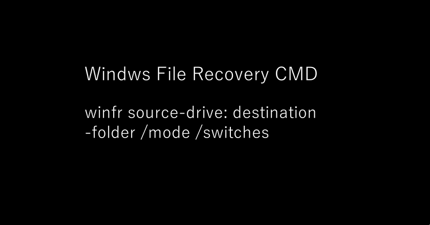 How to Use Windows File Recovery Windows 11